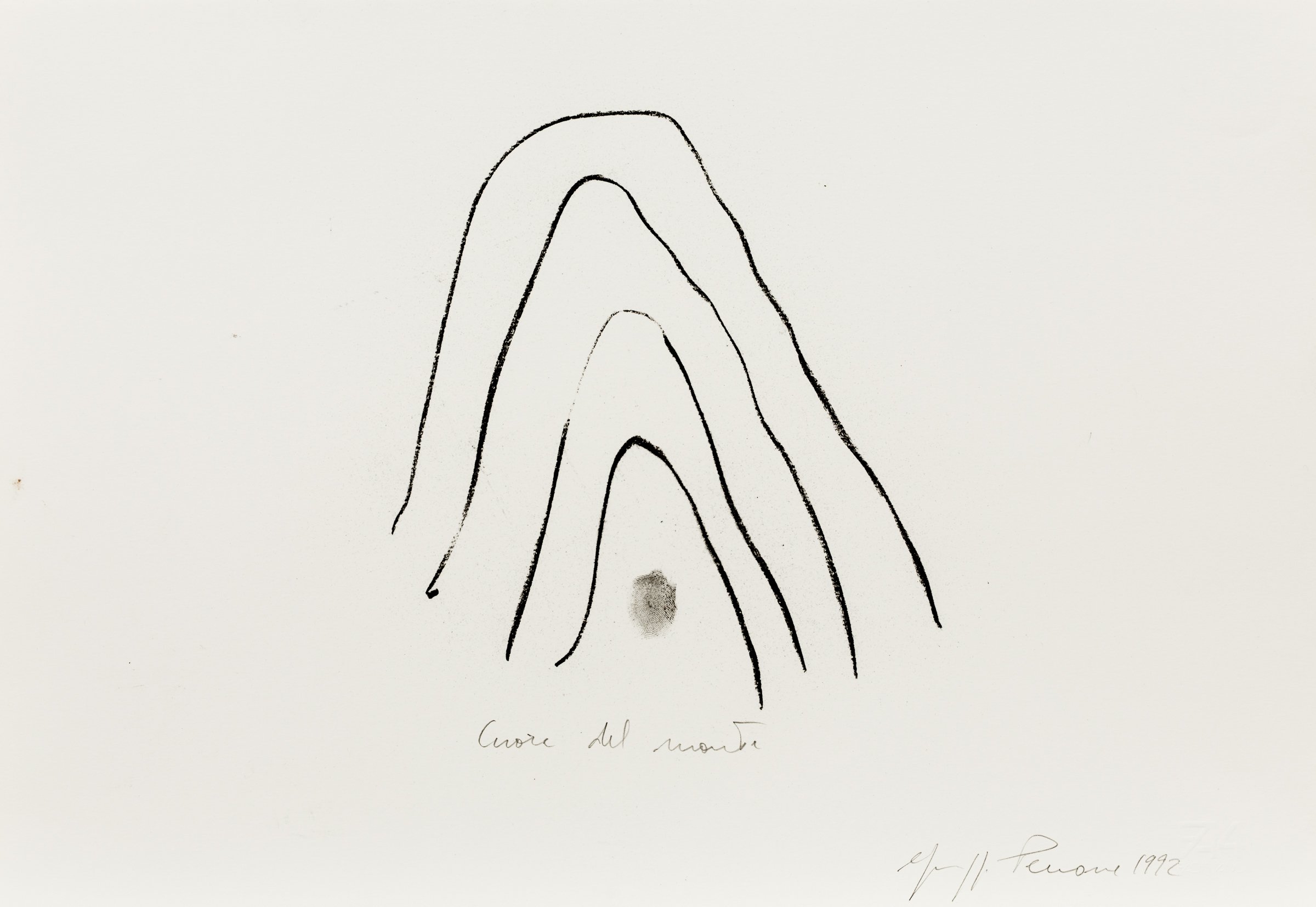 Cuore del monte (Heart of the Mountain), 1992 (Cod. 2564) | Drawings ...