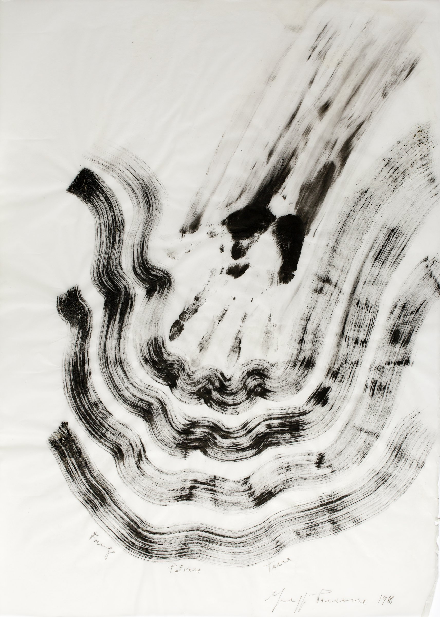 Fango polvere terra (Mud Dust Earth), 1988 (Cod. 0702) | Drawings ...