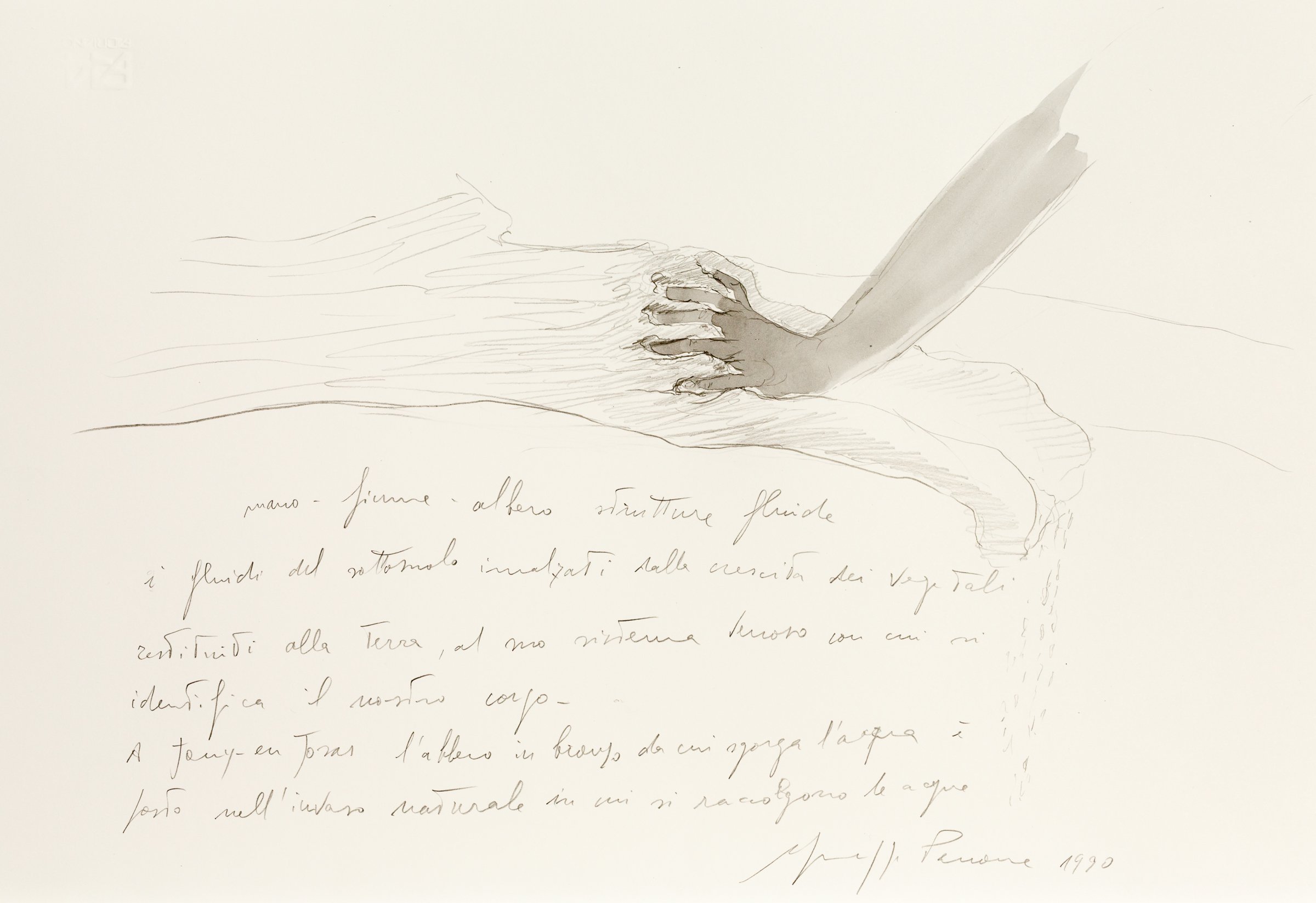 Mano fiume albero (Hand River Tree), 1990 (Cod. 2999) | Drawings ...